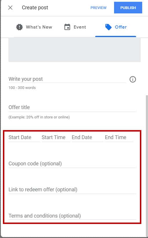 What is a Google "Offer Post"? | Search Commander, Inc.